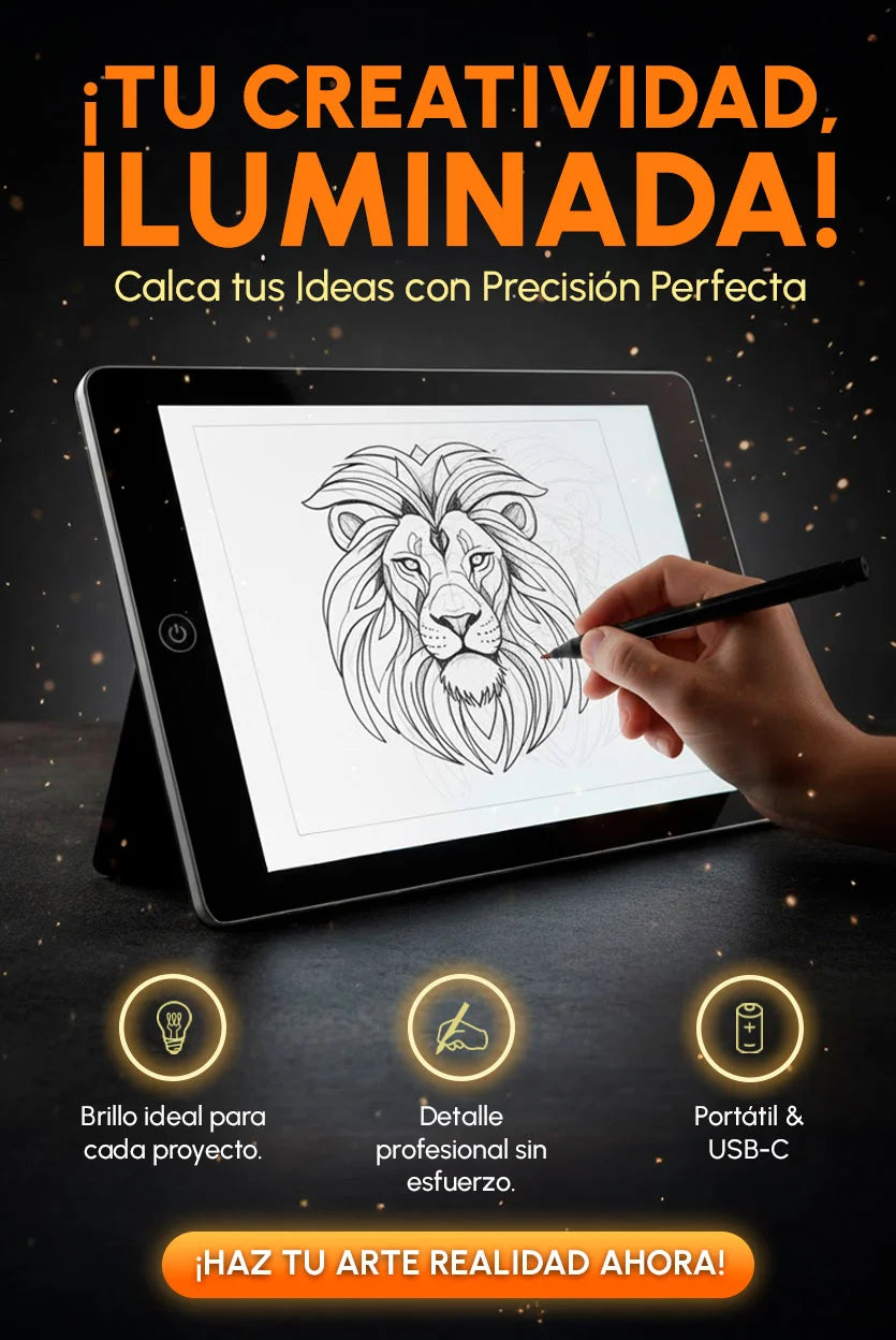 Tablet de Luz LED para Calcar A4 – Mesa de Dibujo Iluminada Profesiona ...